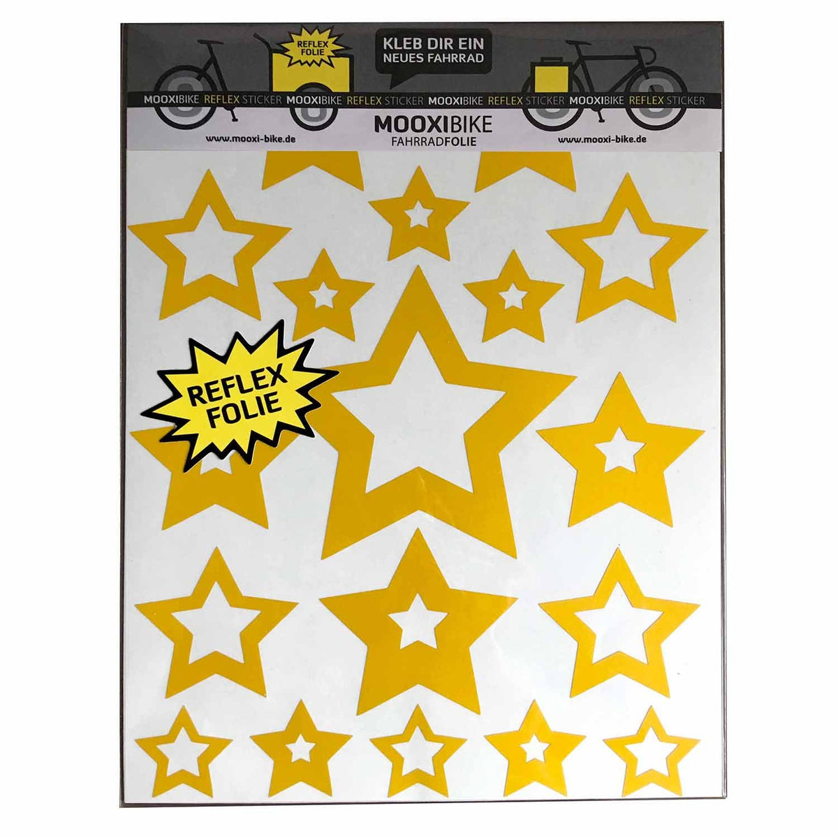 Star - Stars Cargo Bike Reflector Sticker | MOOXIBIKE